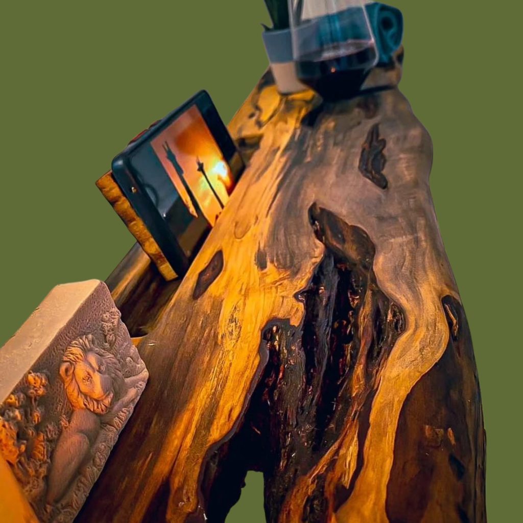Tamboti Live Edge Bath Caddy - Tranquil Timber